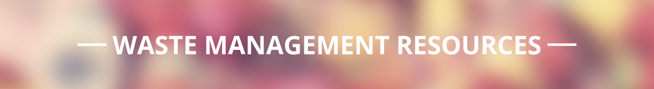 Waste Management Resources